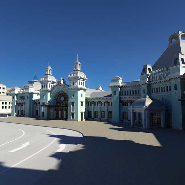 Railway Station 3D Models for Download | TurboSquid