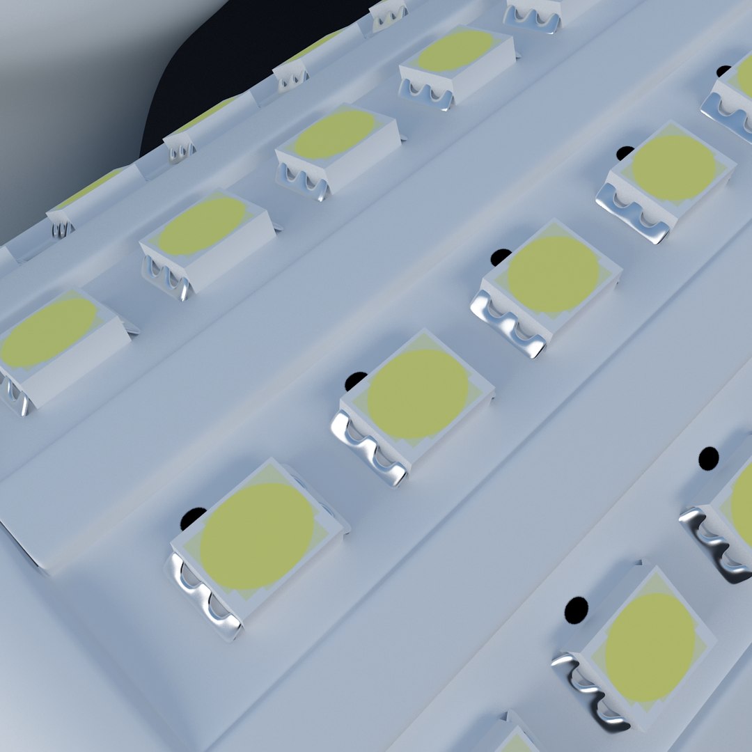 Big Led Light Bulb 3d Obj
