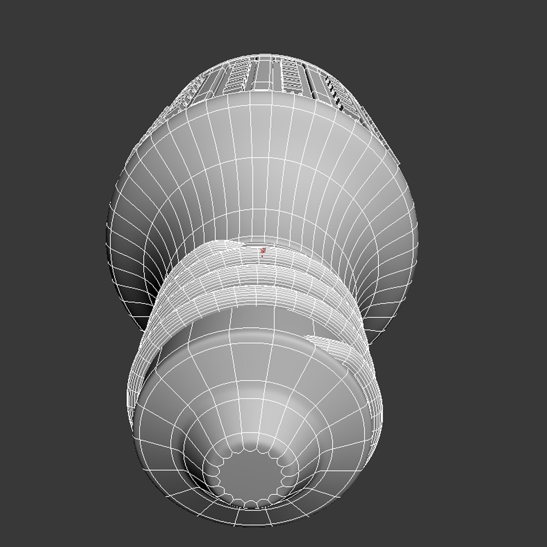 Big Led Light Bulb 3d Obj