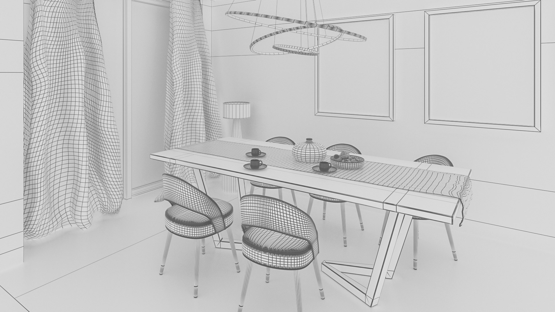 3D Living Room Interior 02 - TurboSquid 2019688