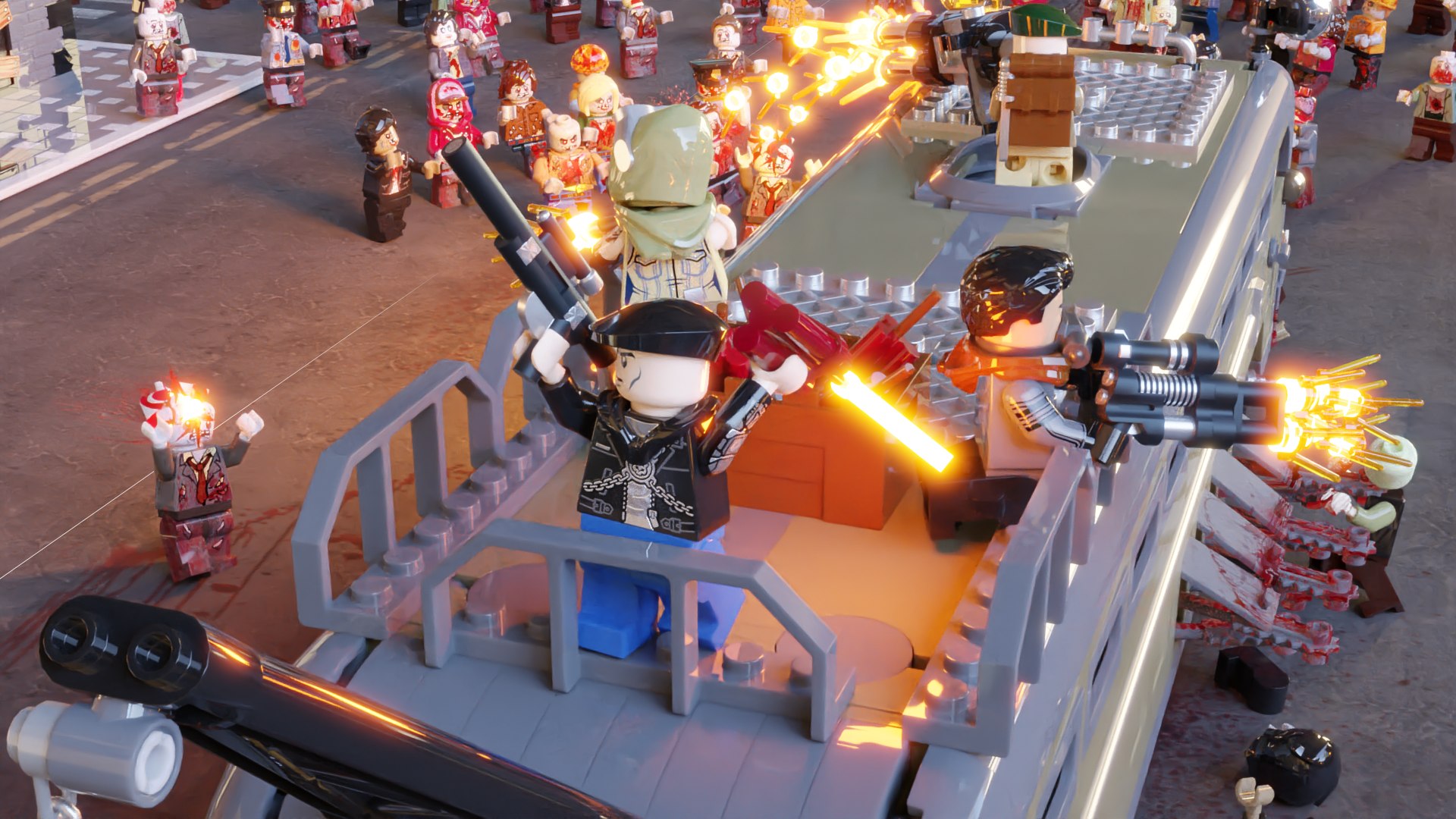 3D Zombie Apocalypse Lego Scene - TurboSquid 2135976