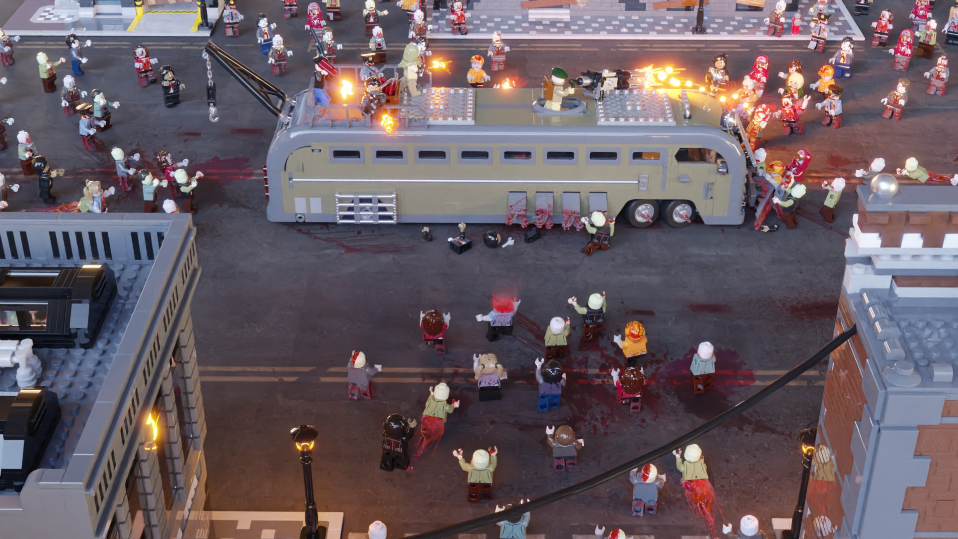 3D Zombie Apocalypse Lego Scene - TurboSquid 2135976