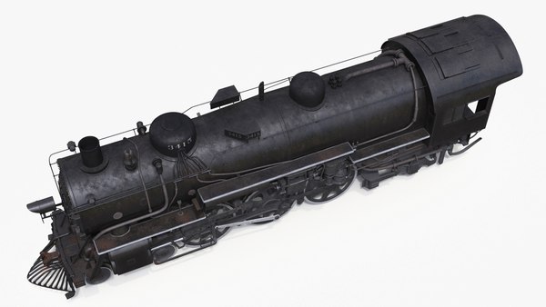 화물차가 있는 증기 기관차 3D 모델 - TurboSquid 2300085