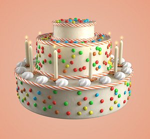 Birthday Cake Cinema 4D Models for Download | TurboSquid