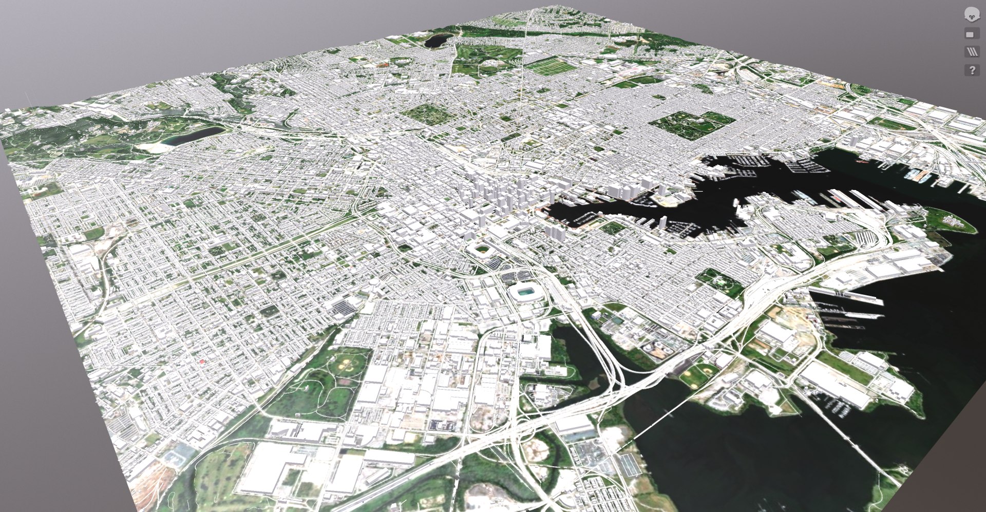 Cityscape Baltimore Maryland USA 3D model - TurboSquid 1790323