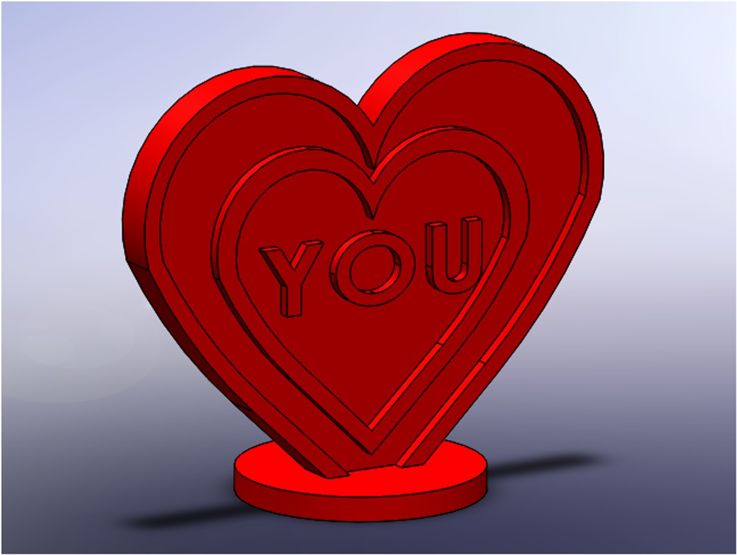 Simple Heart 3D Model - TurboSquid 1214647