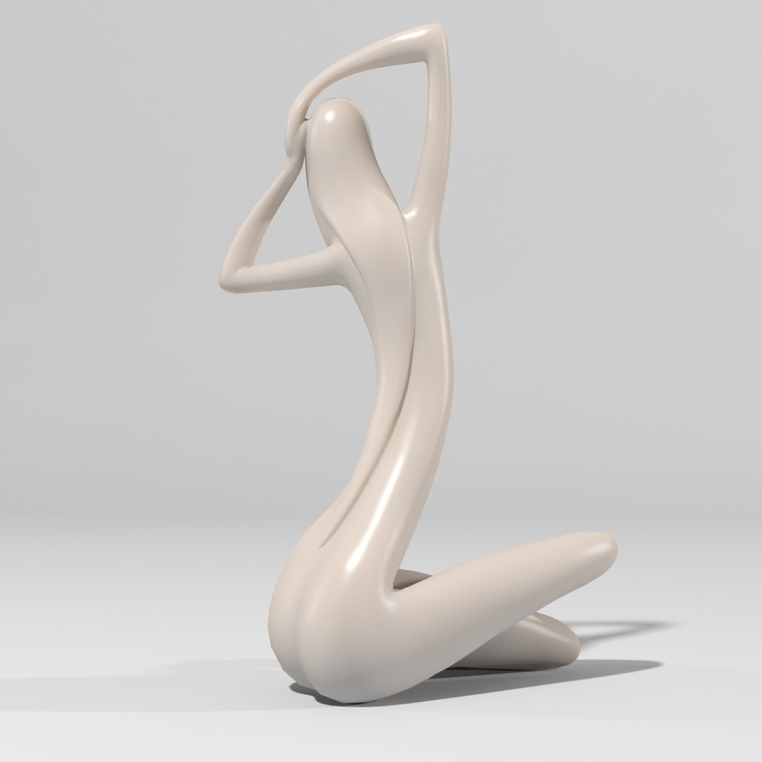 Beautiful Girl Figurine 3d Model