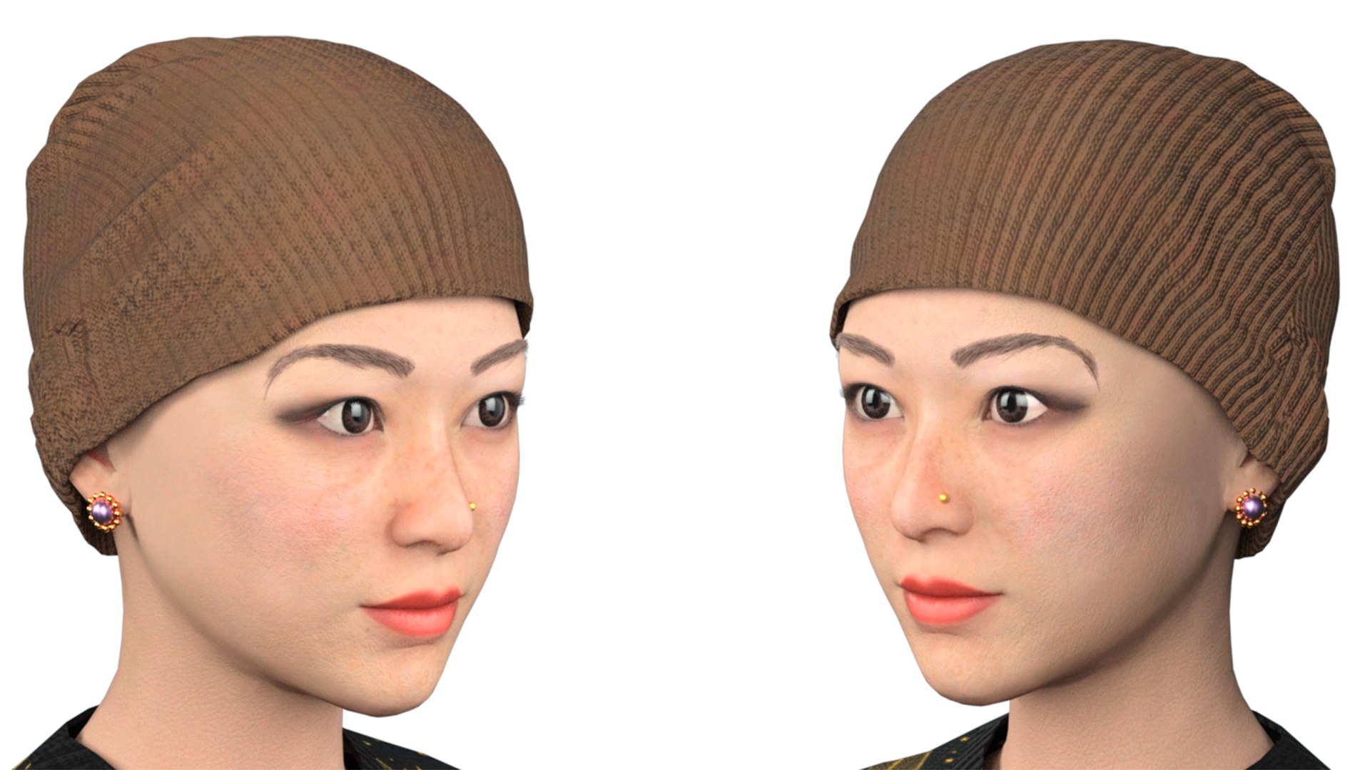 3D Realistic Rigged Style Girl-Sophia Character 3D Model Model ...