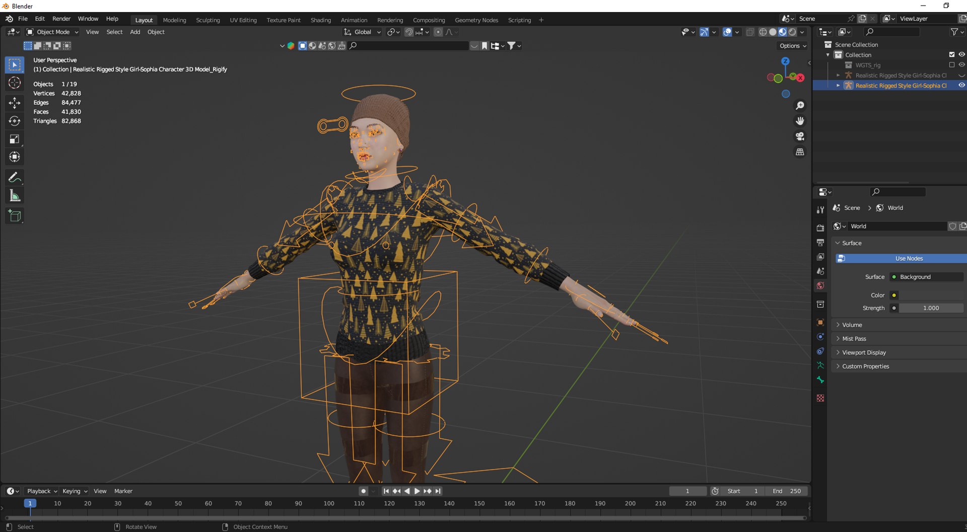 3D Realistic Rigged Style Girl-Sophia Character 3D Model Model ...
