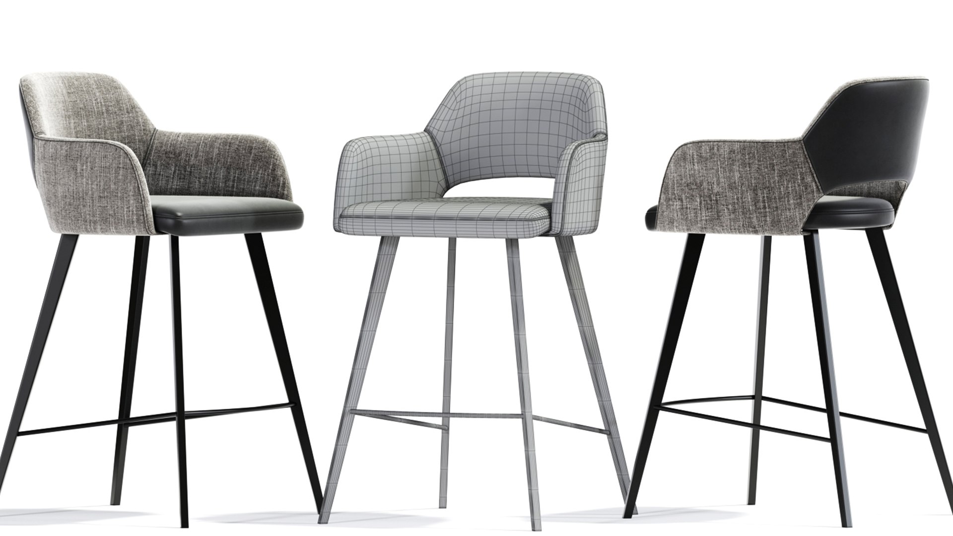 Vintara Swivel Counter Stool Lucy Table Model - TurboSquid 2411971