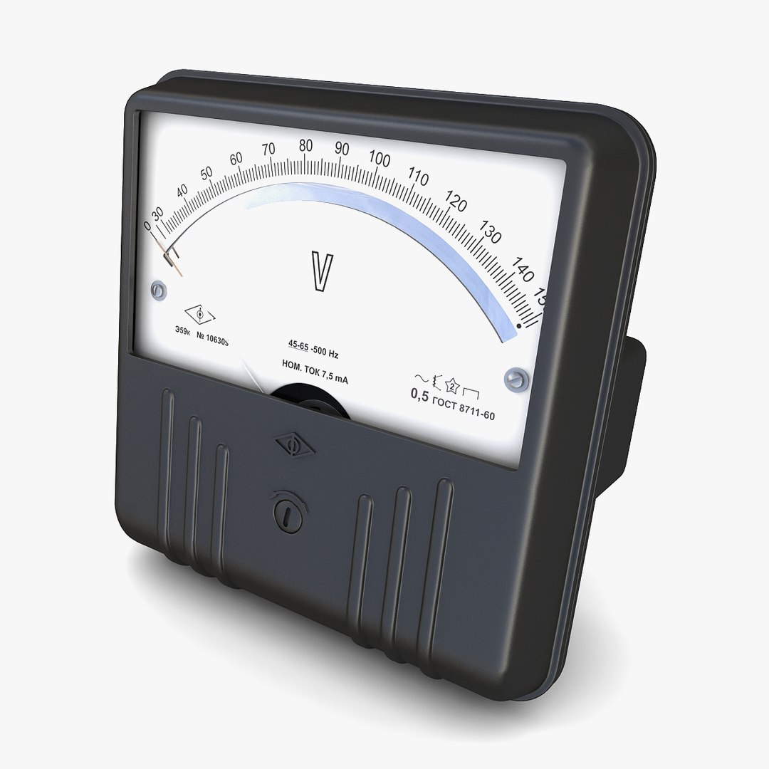 Retro soviet ac voltmeter 3D - TurboSquid 1572808