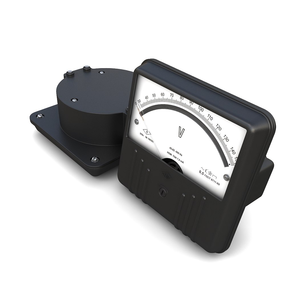 Retro soviet ac voltmeter 3D - TurboSquid 1572808