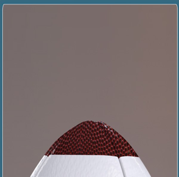 football pigskin 3d model