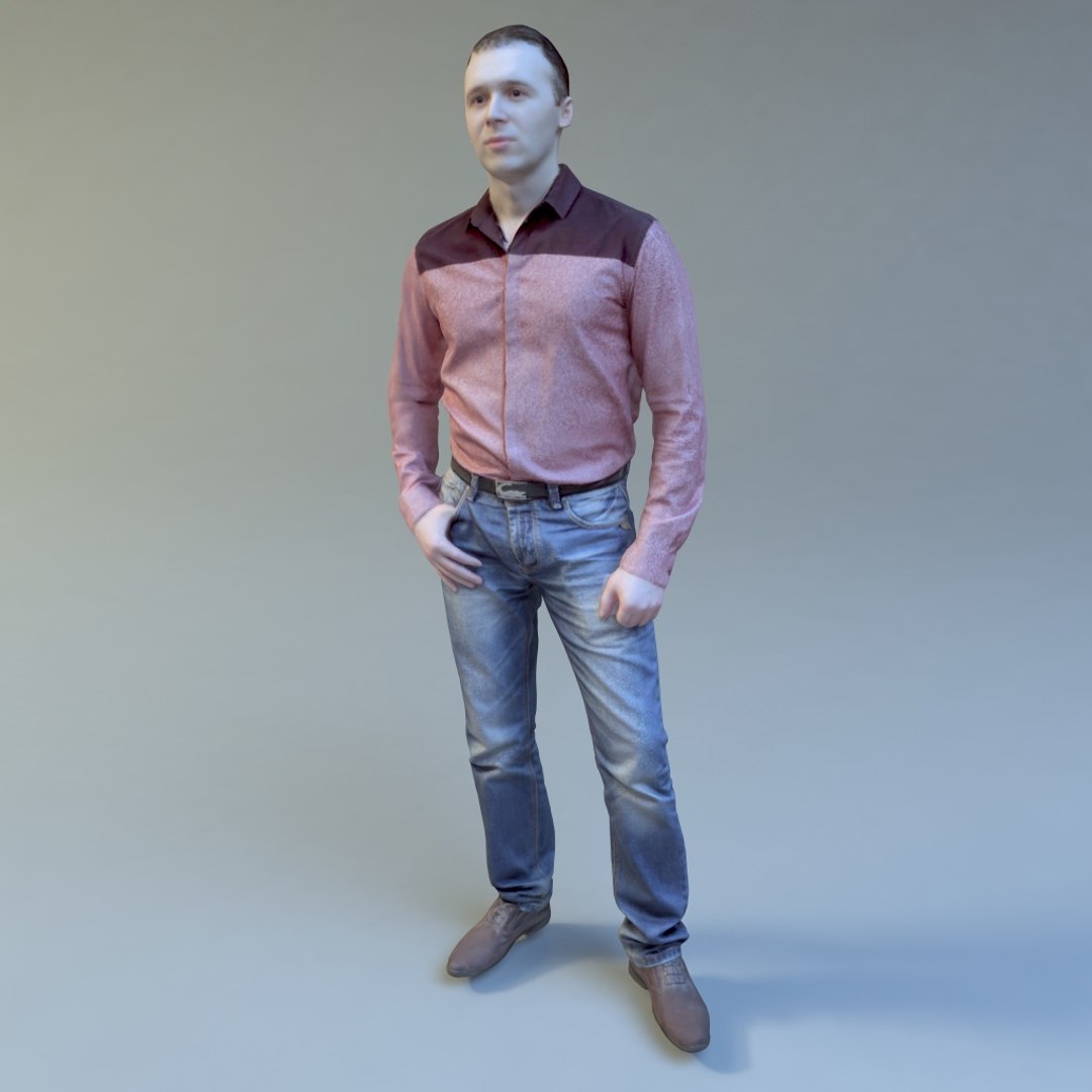 Man Scan 3d Max