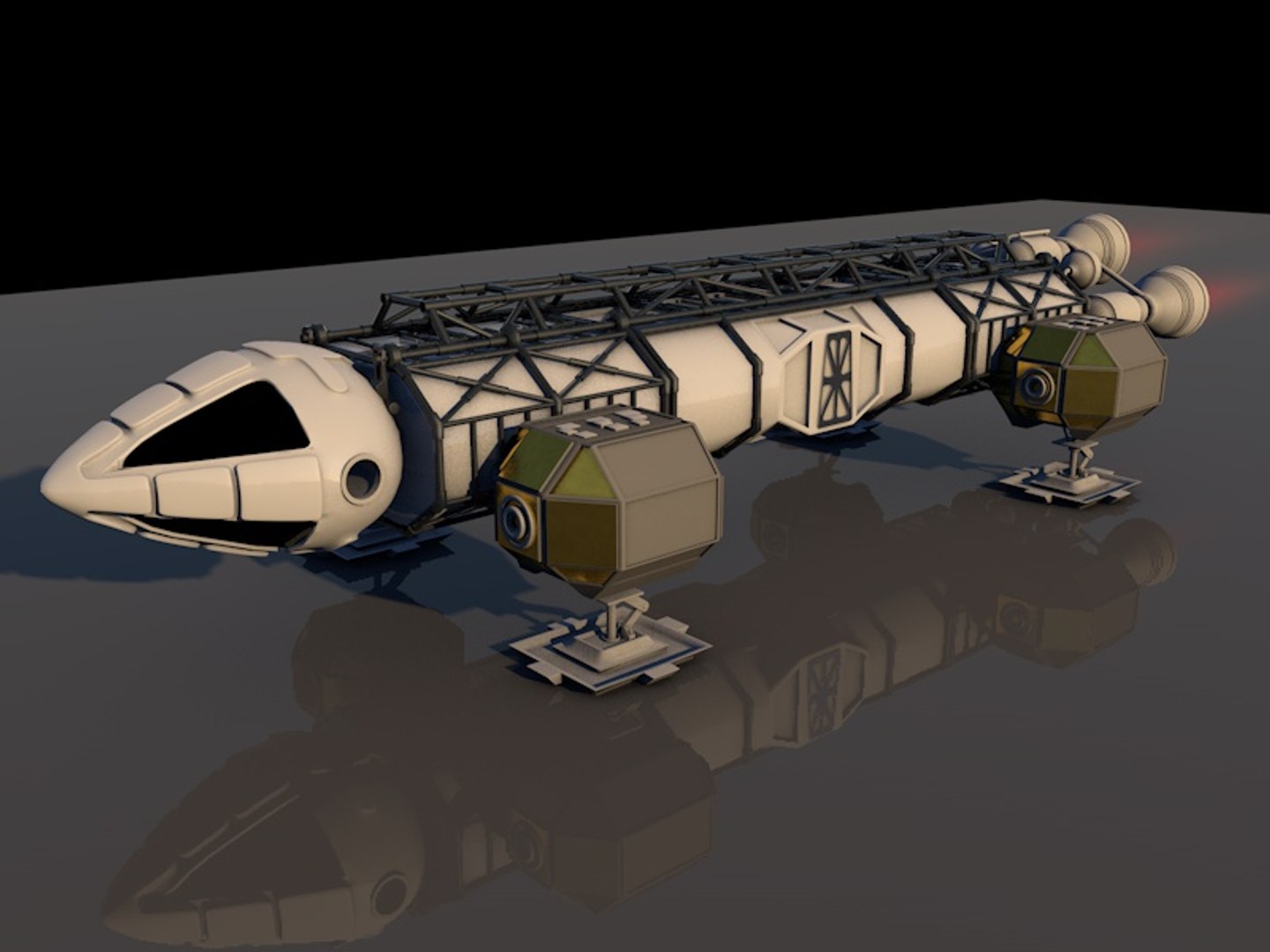 c4d spaceship cosmos 1999