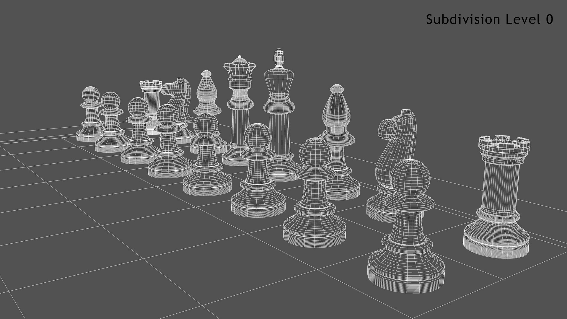 Plastic Chess Set 3D - TurboSquid 1858930