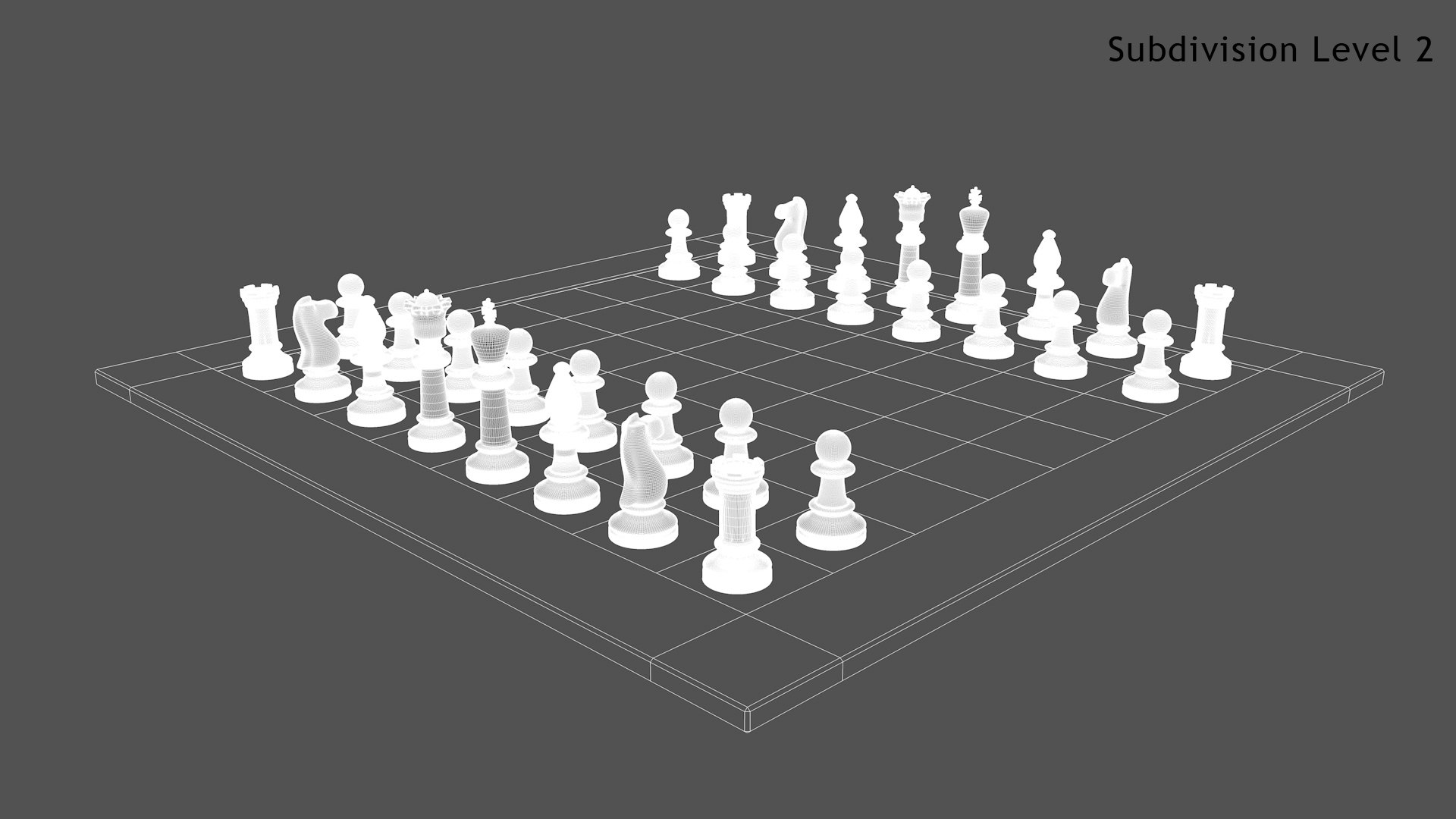 Plastic Chess Set 3D - TurboSquid 1858930