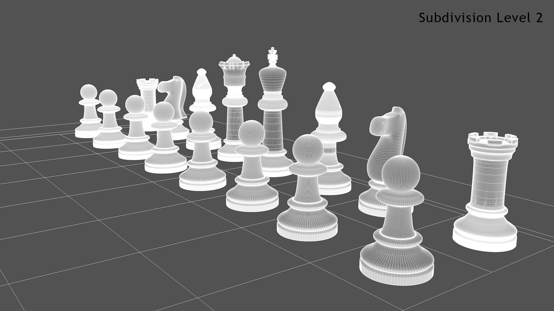 Plastic Chess Set 3D - TurboSquid 1858930