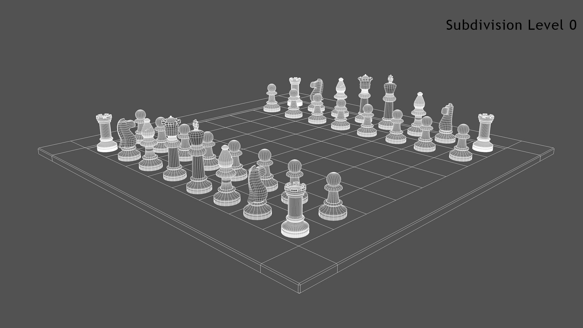 Plastic Chess Set 3D - TurboSquid 1858930