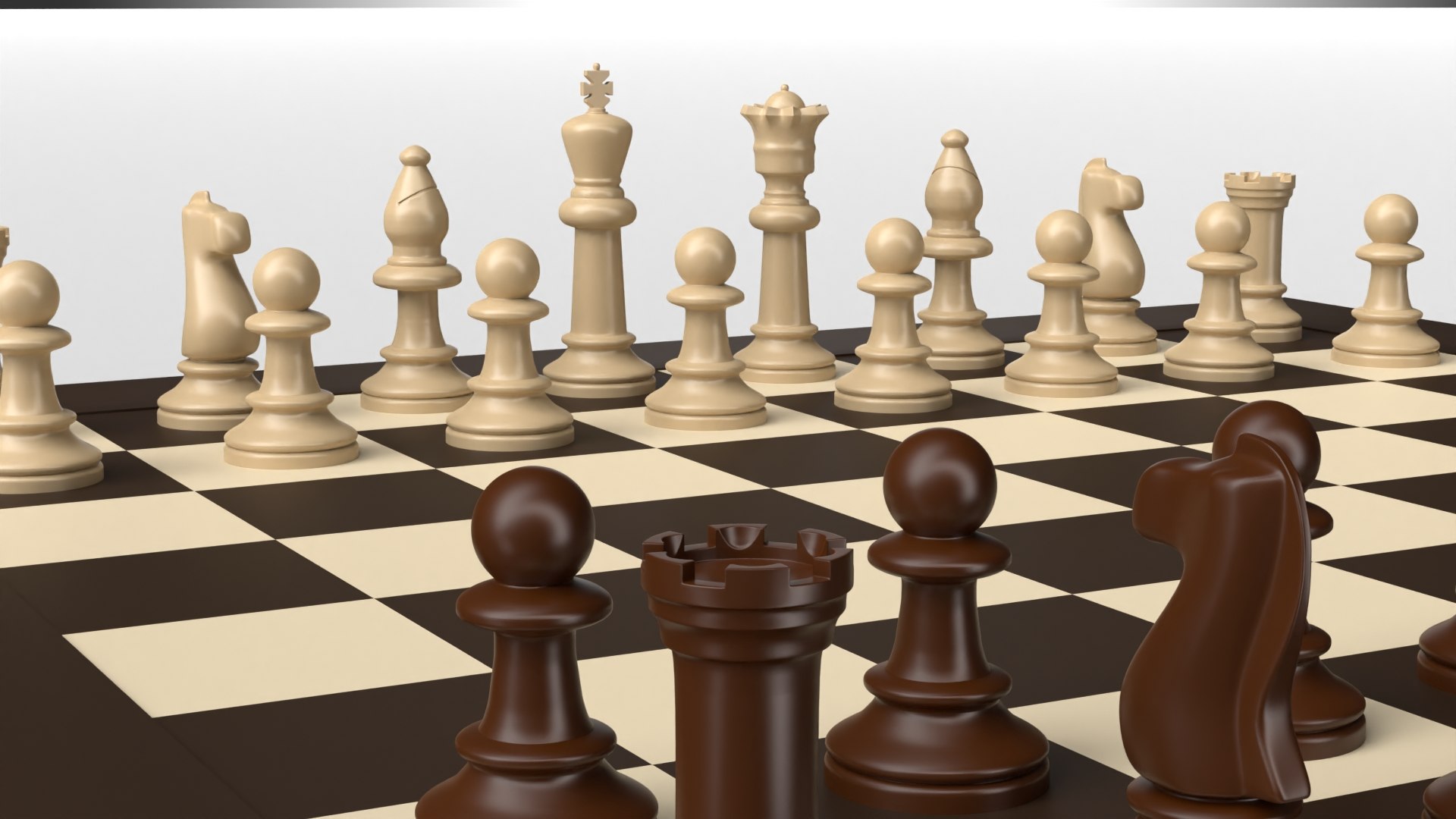 Plastic Chess Set 3D - TurboSquid 1858930