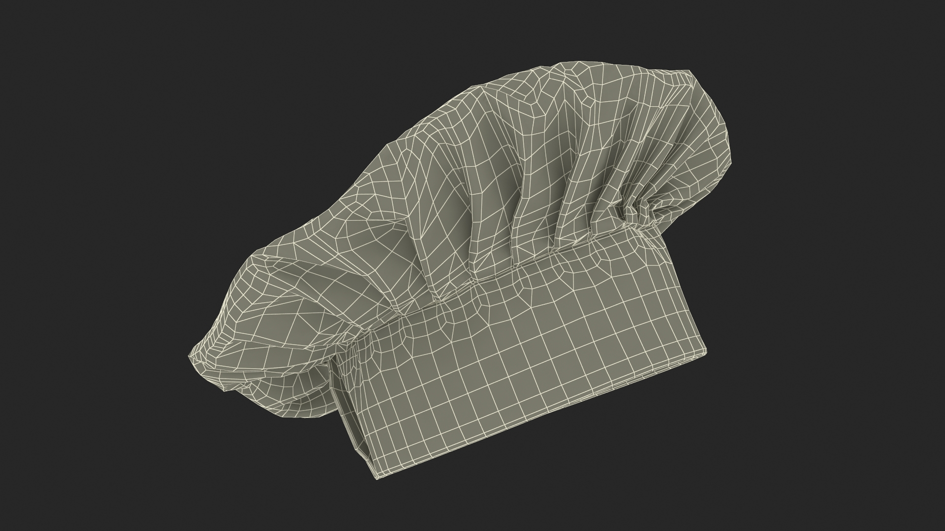 Chef Hat In Black 3D Model - TurboSquid 2256255