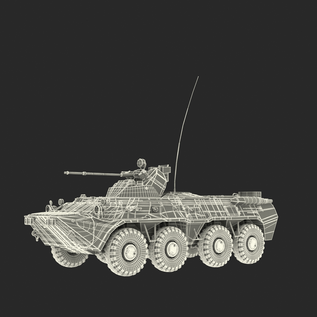 3D 3D Studio BTR 80 80A