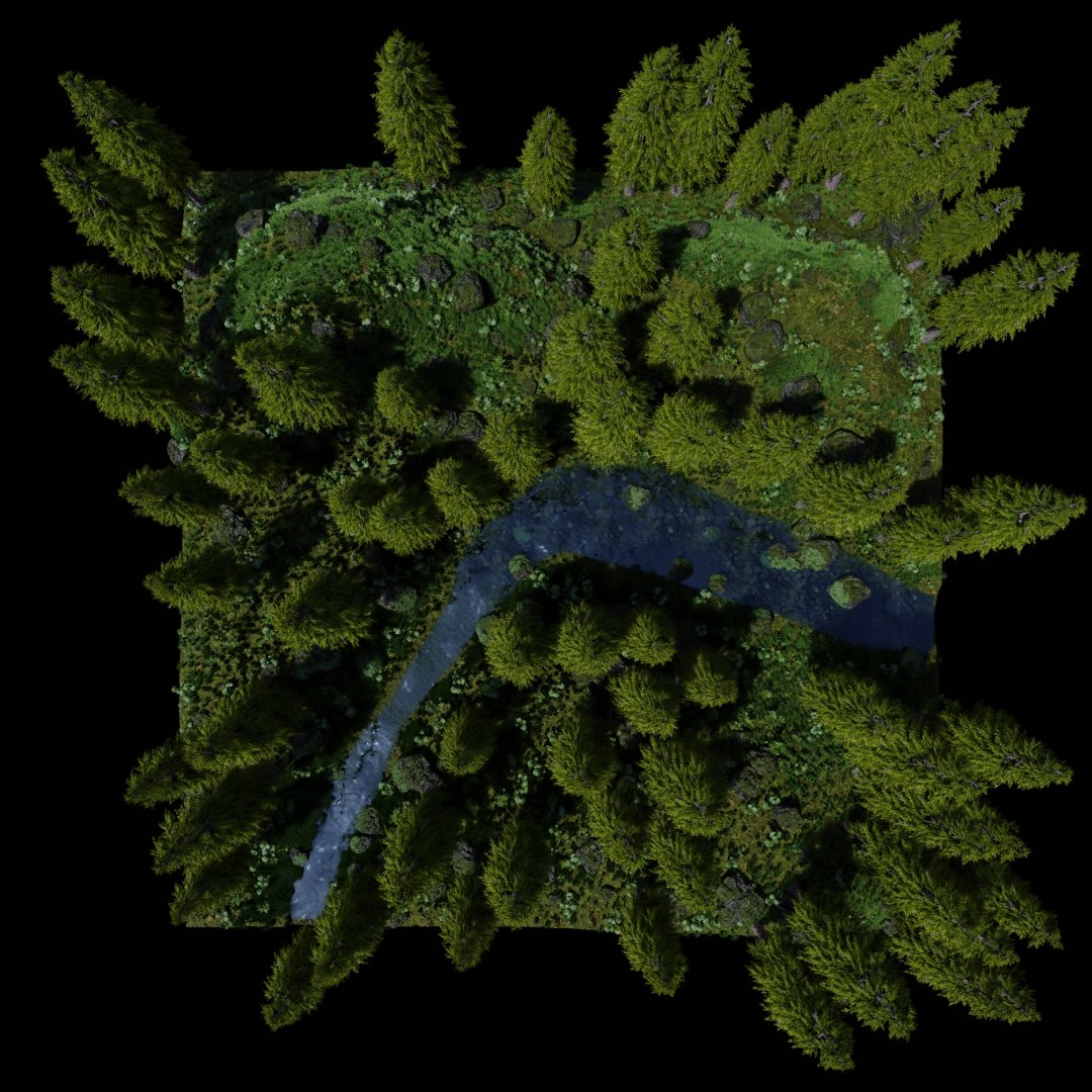 Forest Scene 3D Model - TurboSquid 1667841