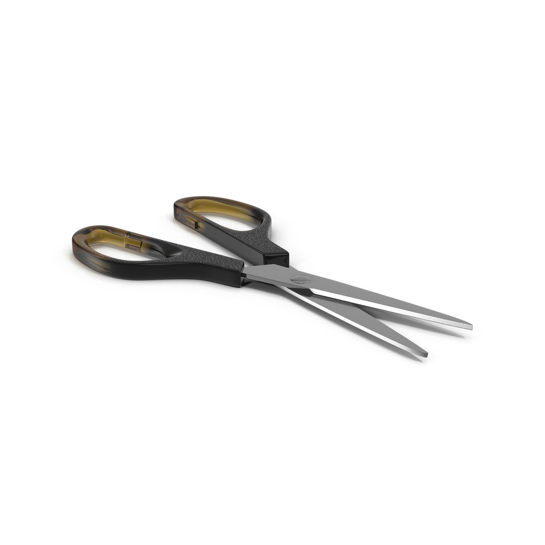 3D Model Scissors Brown - TurboSquid 1312916