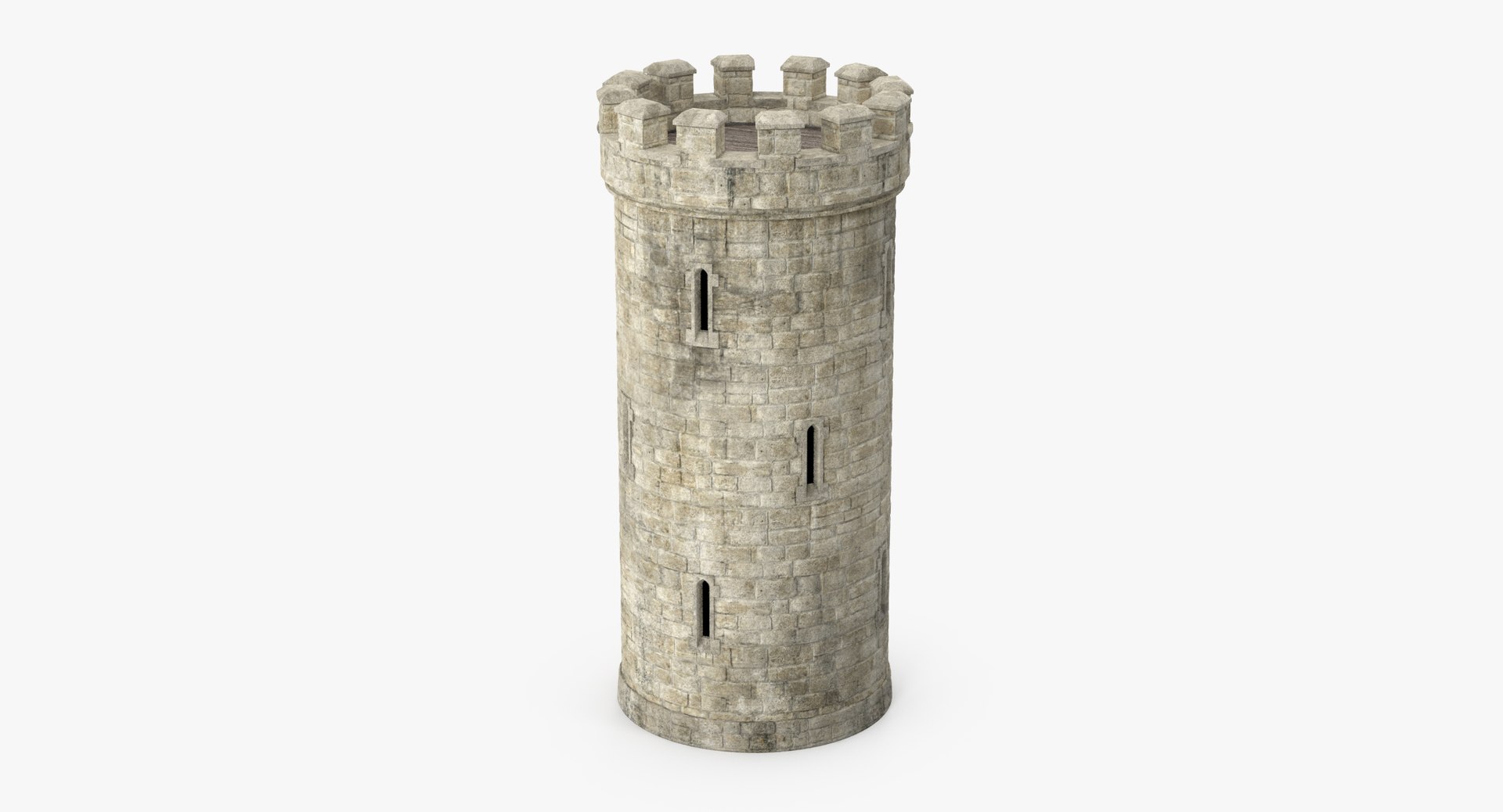 square turrets 3d model
