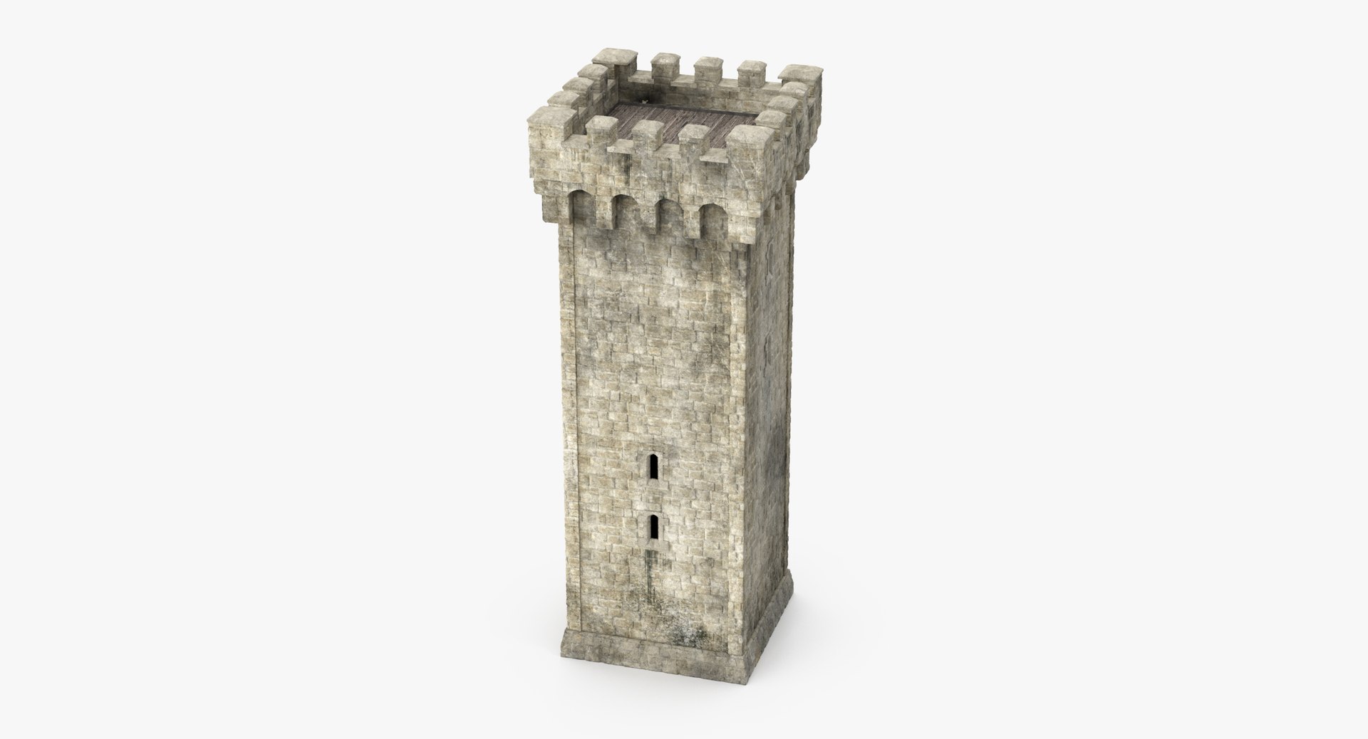square turrets 3d model