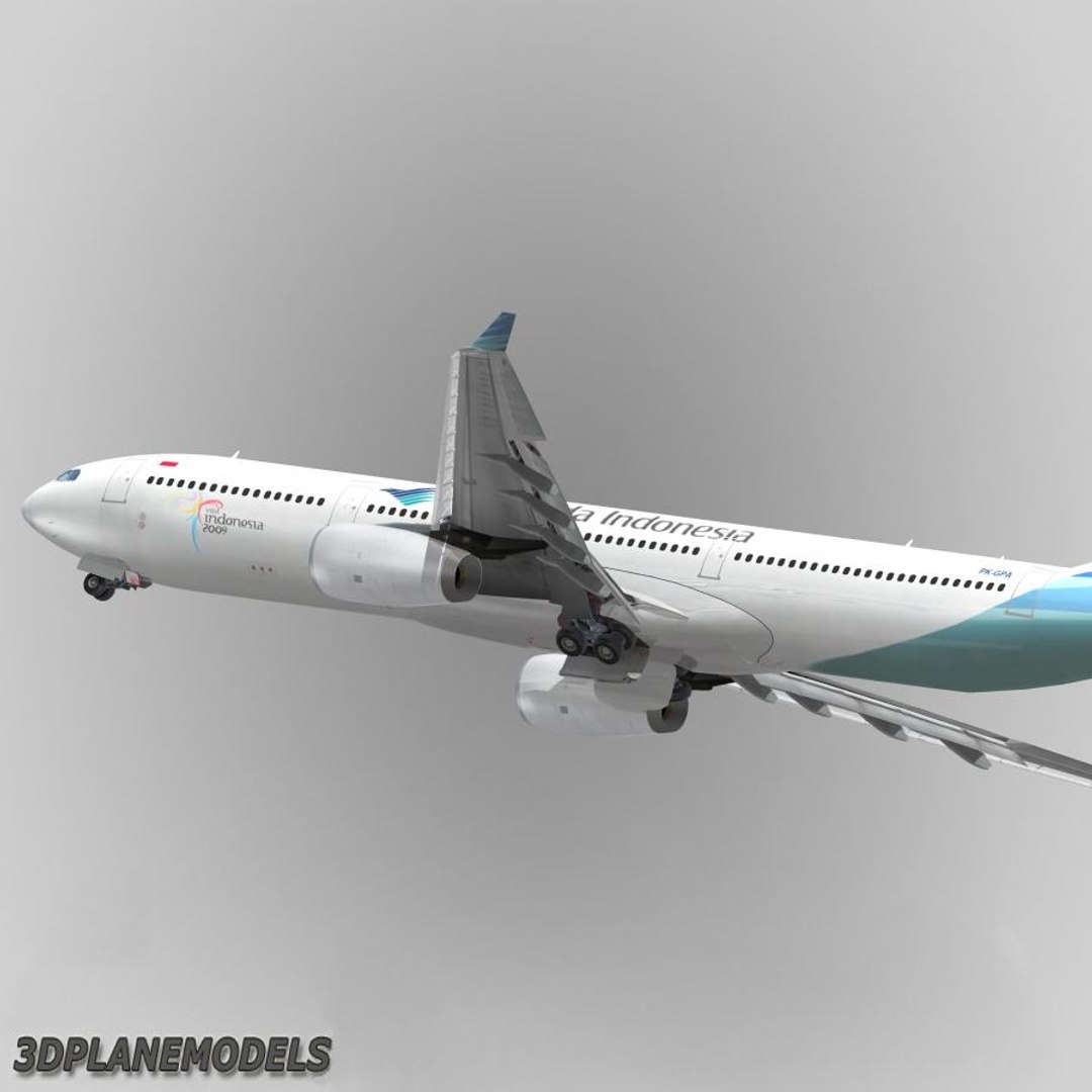 Airbus A330-300 3d Model