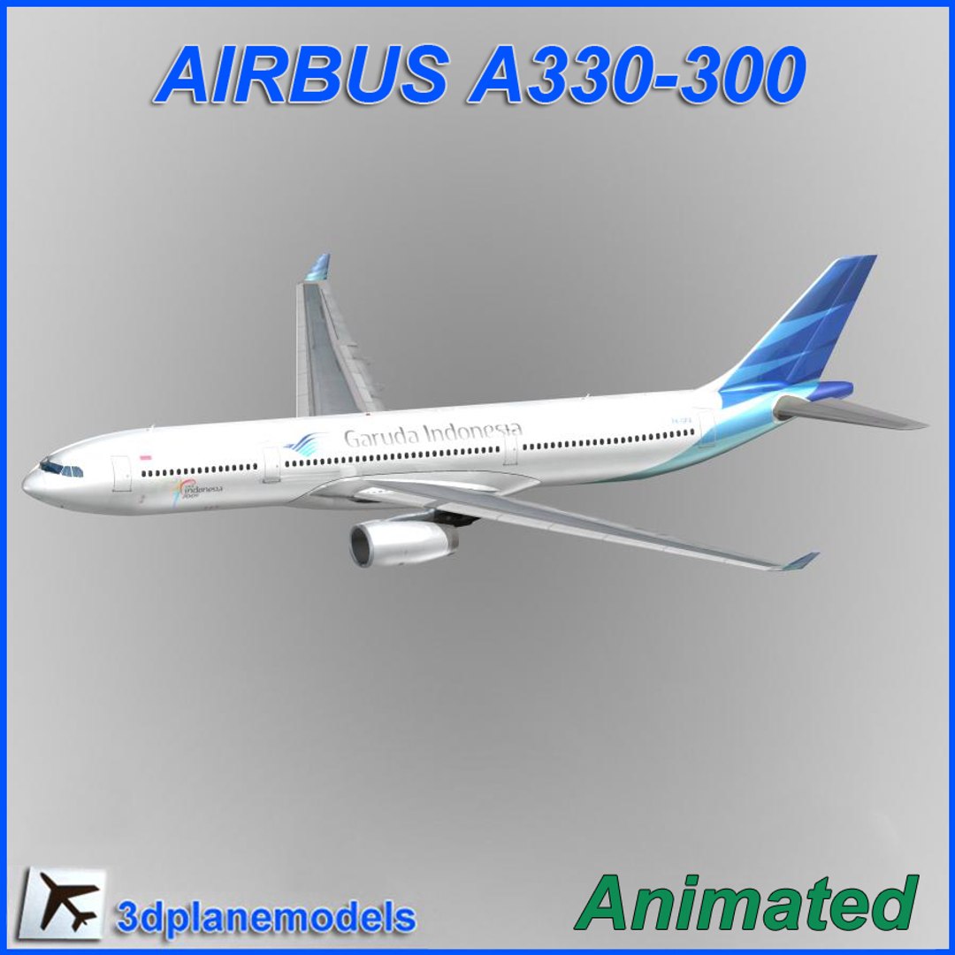 Airbus A330-300 3d Model
