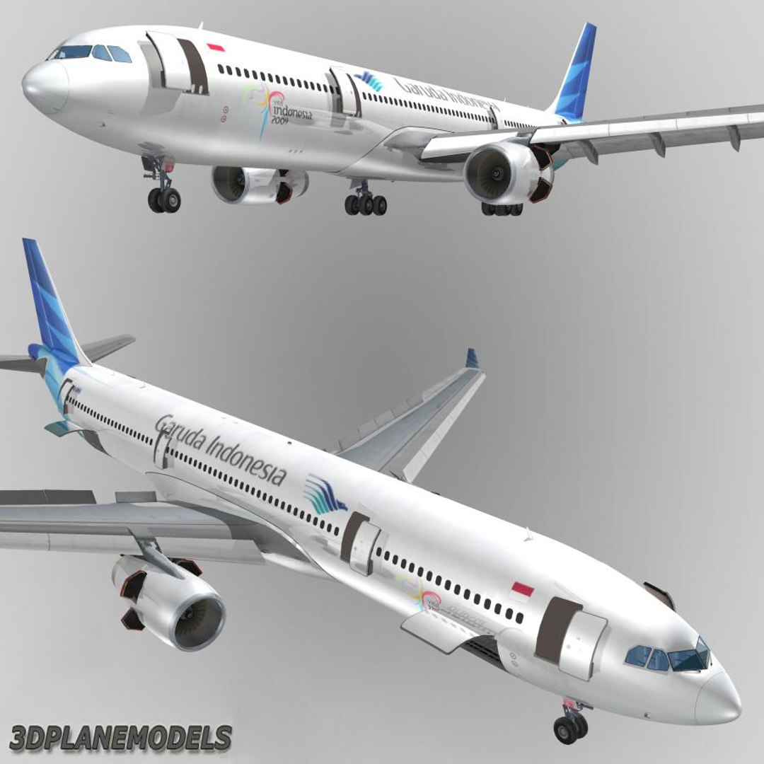 Airbus A330-300 3d Model