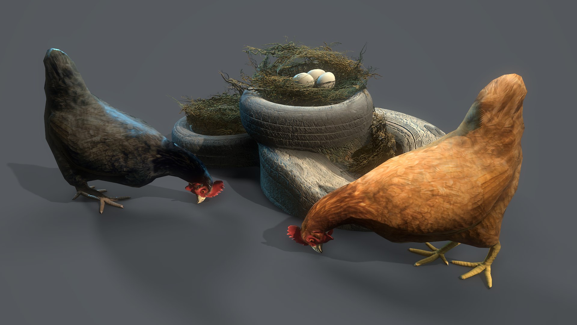 Chicken PBR Low-poly 3D Model 3D Model - TurboSquid 1796748