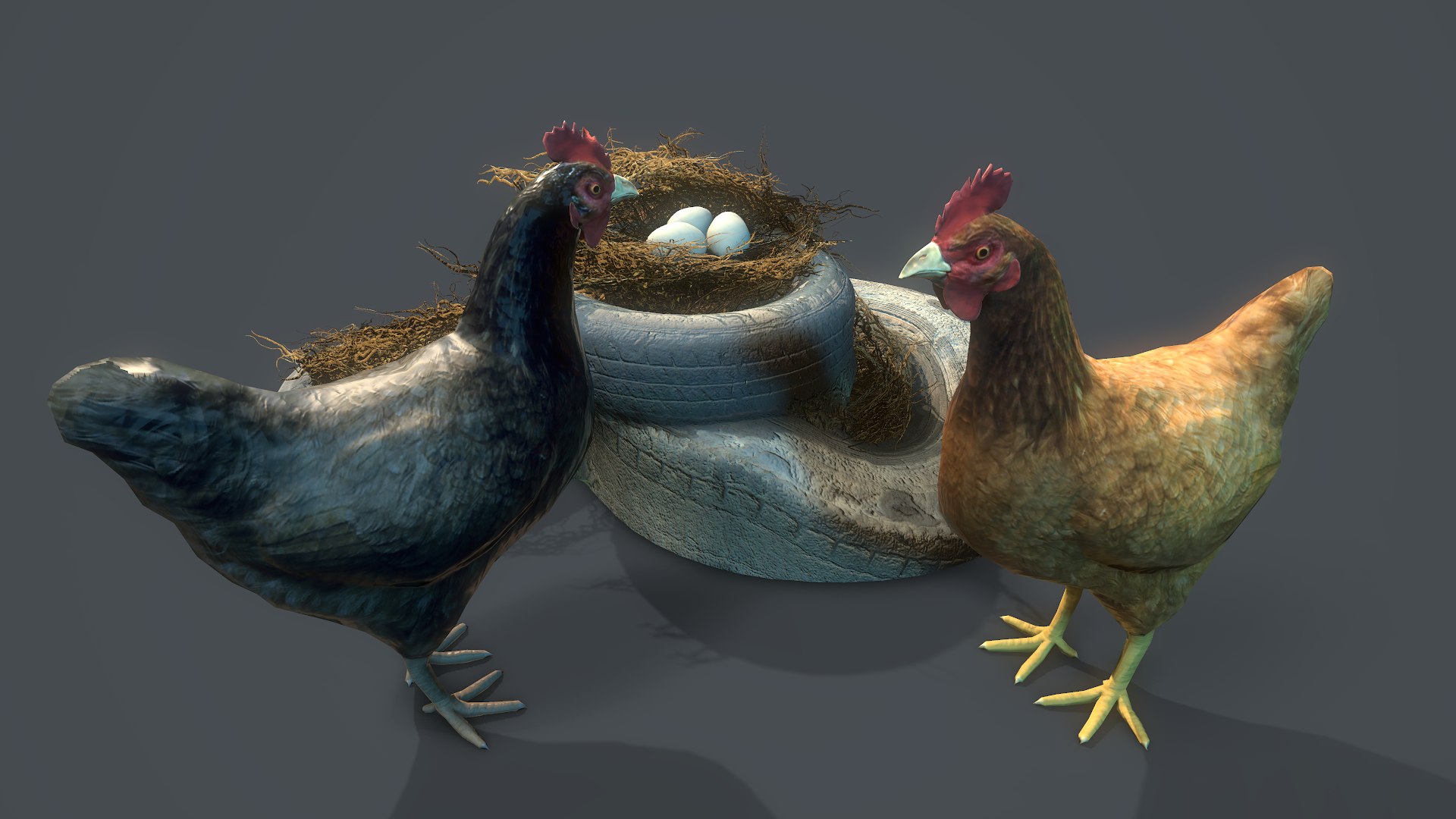Chicken PBR Low-poly 3D Model 3D Model - TurboSquid 1796748