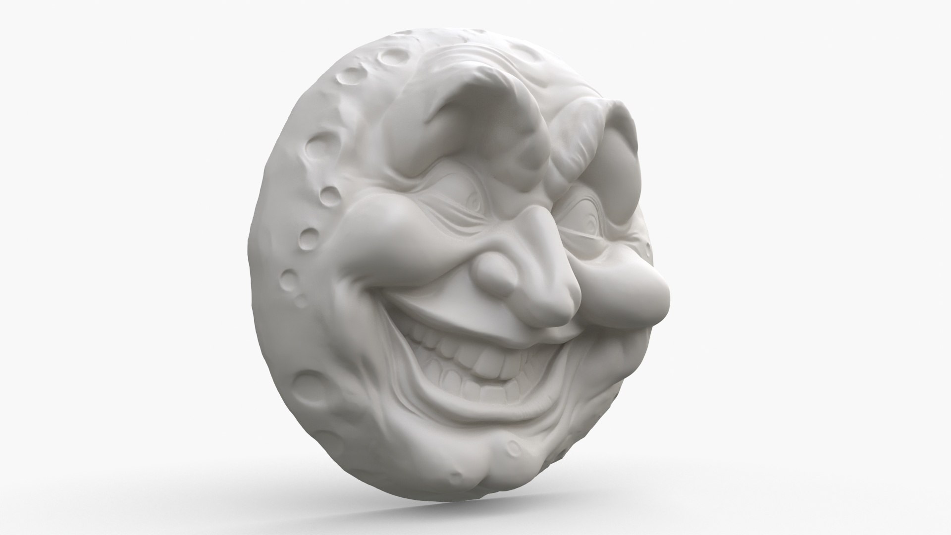 Moon Face 4 3D Model - TurboSquid 2216237