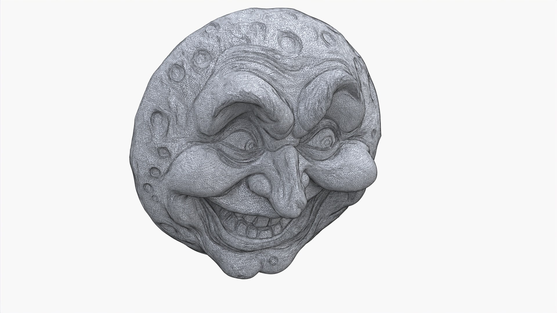 Moon Face 4 3D Model - TurboSquid 2216237