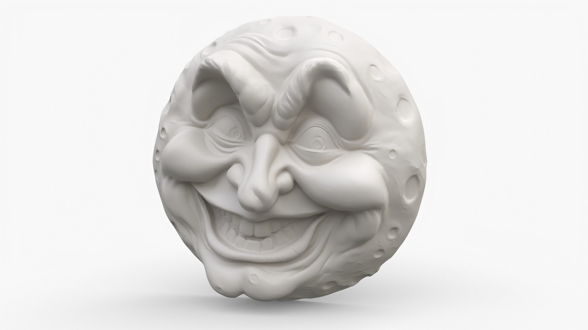 Moon Face 4 3D Model - TurboSquid 2216237