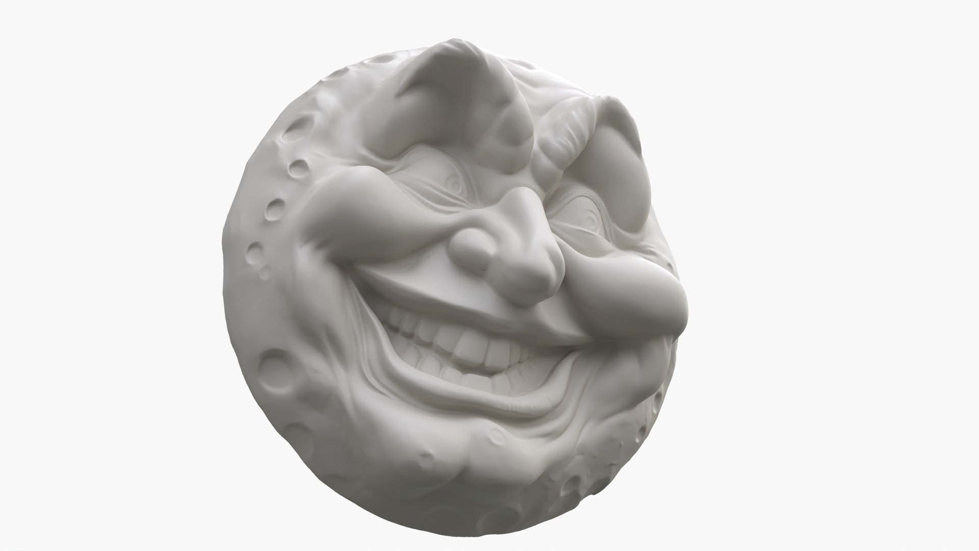 Moon Face 4 3D Model - TurboSquid 2216237
