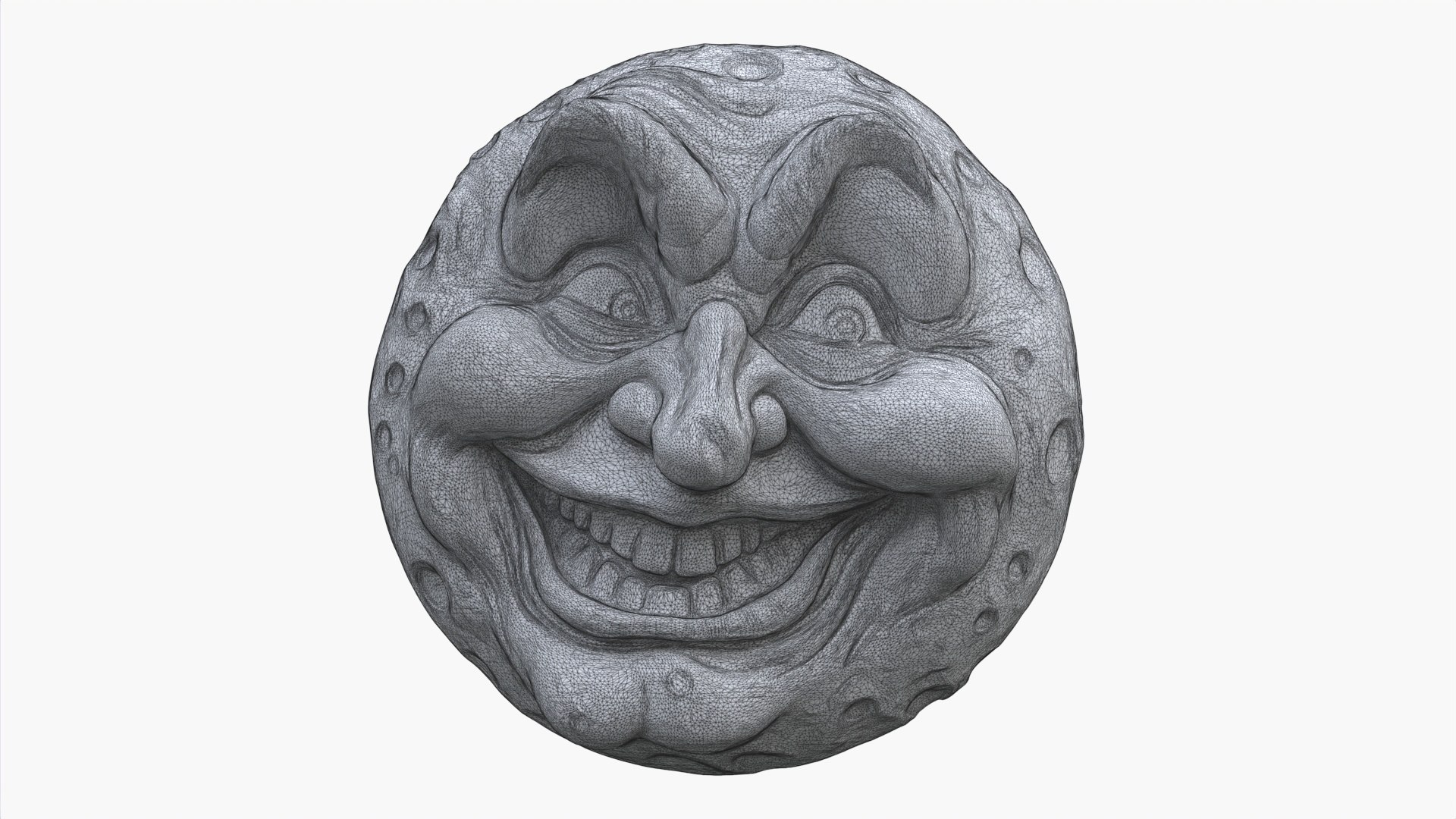 Moon Face 4 3D Model - TurboSquid 2216237