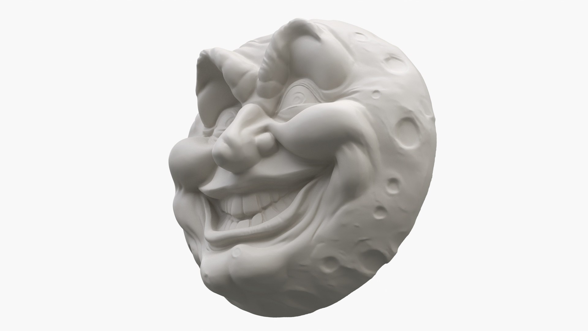 Moon Face 4 3D Model - TurboSquid 2216237
