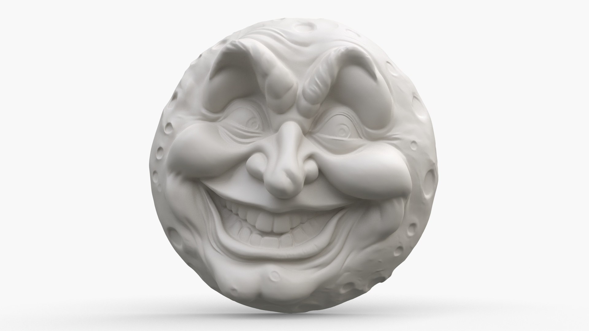 Moon Face 4 3D Model - TurboSquid 2216237