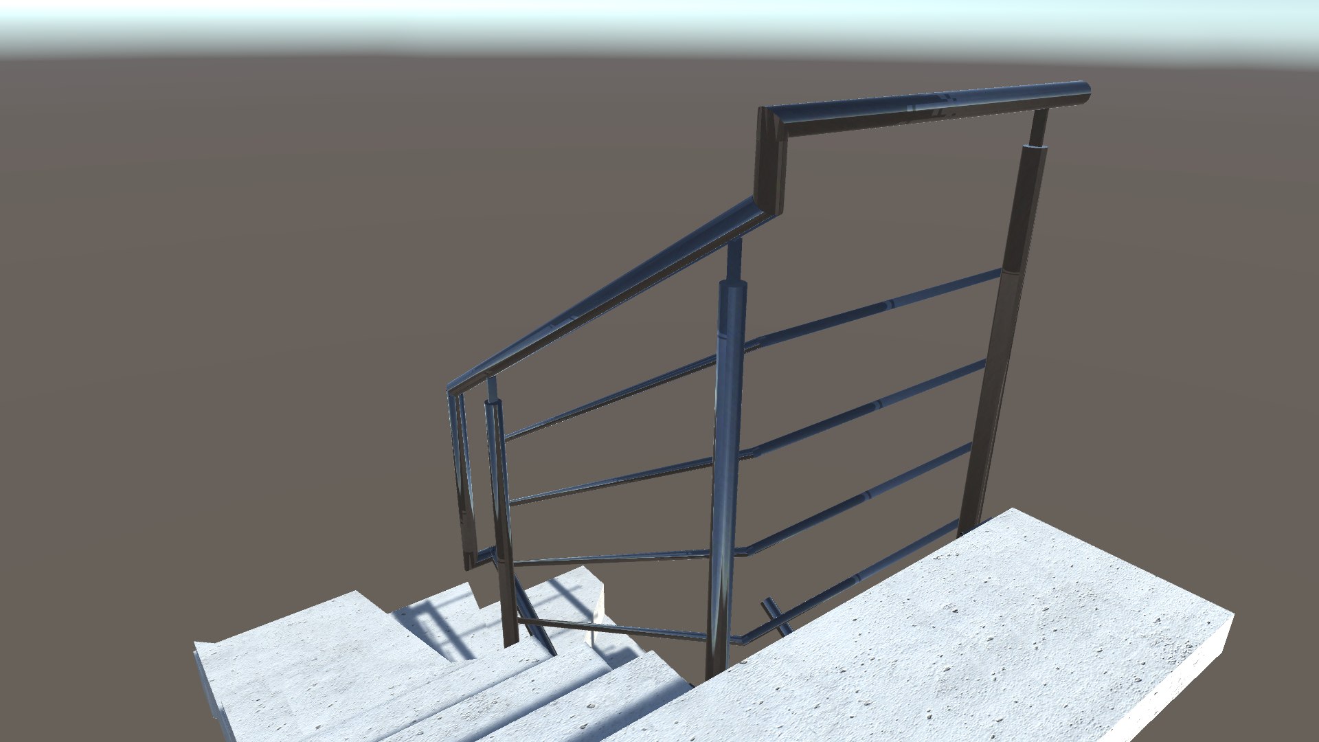 3D stair railing model - TurboSquid 1704802