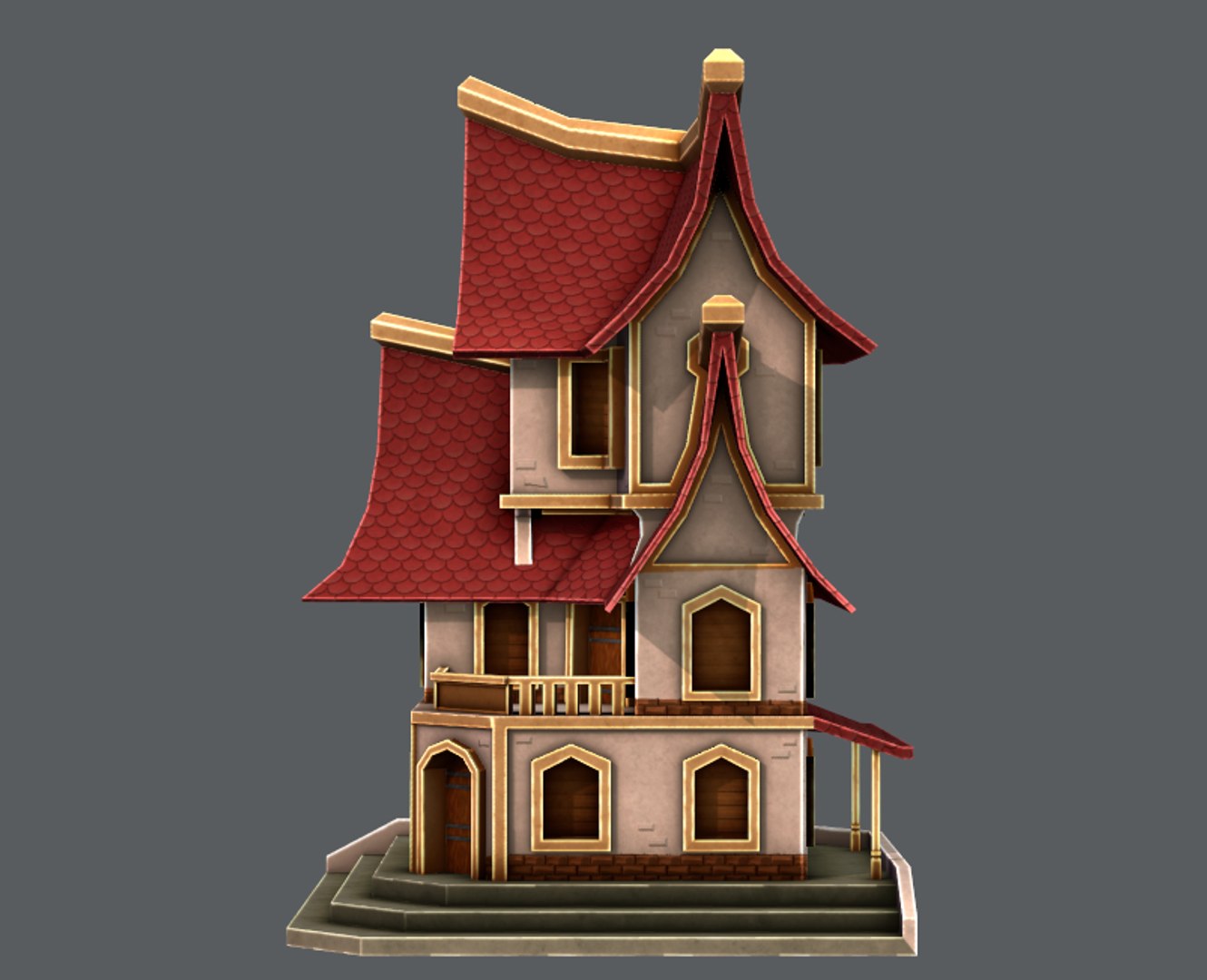 3D model house cartoon v08 - TurboSquid 1339132