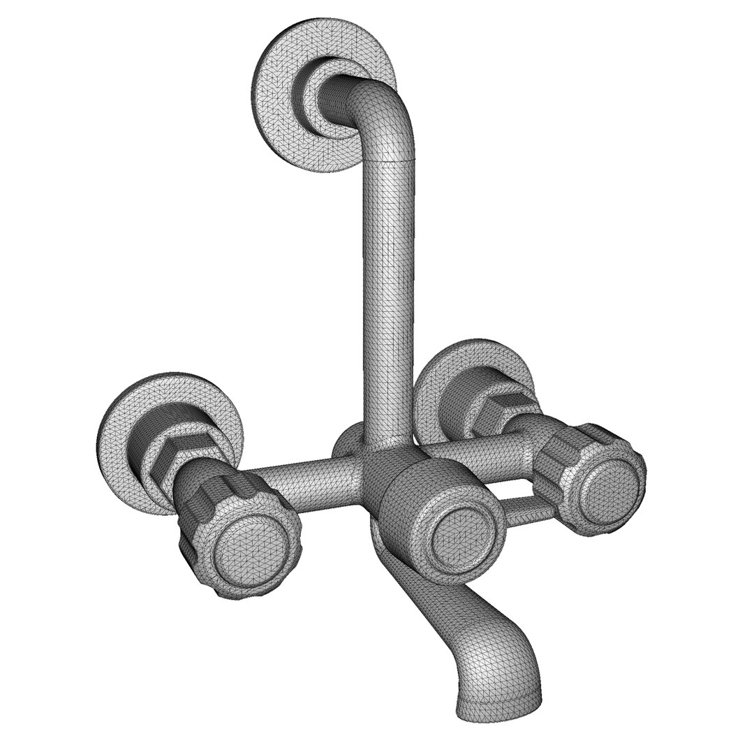 Plastic Shower Tap 3D Model - TurboSquid 2129009