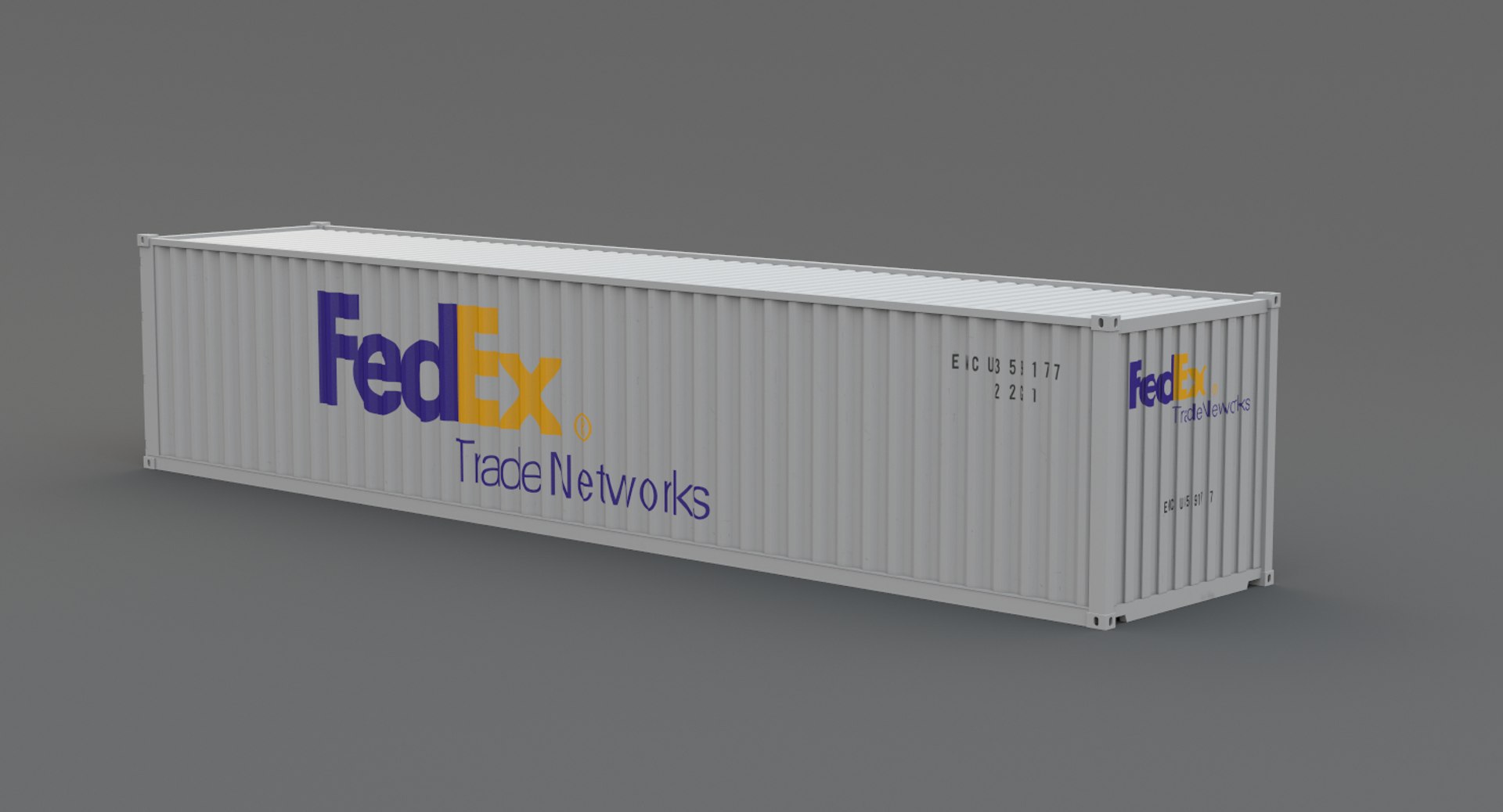 Fedex Shipping Container Model - TurboSquid 1236562