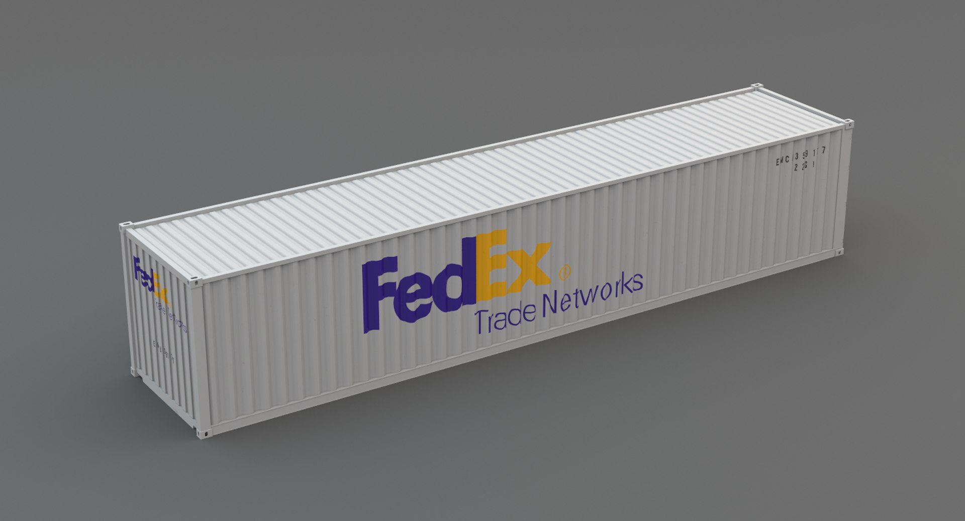 Fedex Shipping Container Model - TurboSquid 1236562