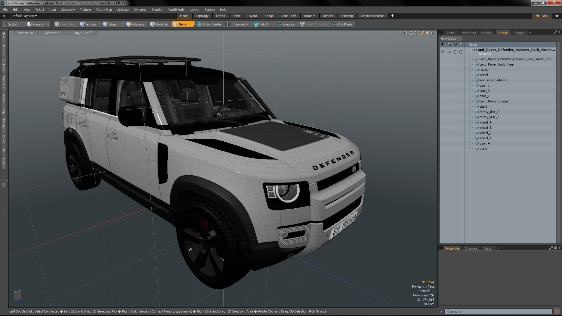 Land Rover Defender Explorer Pack Simple Interior 3D model - TurboSquid ...