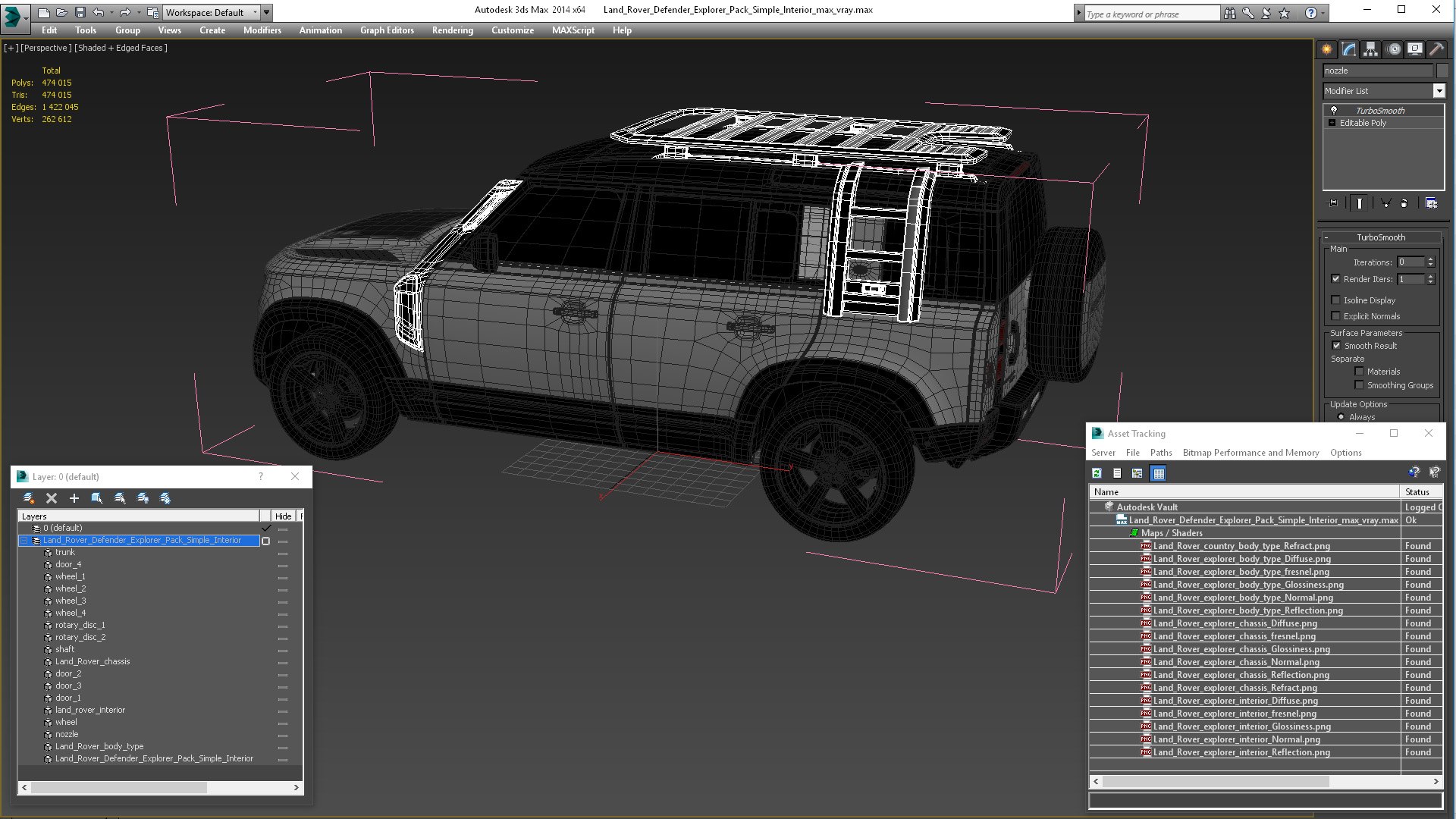 Land Rover Defender Explorer Pack Simple Interior 3D model - TurboSquid ...