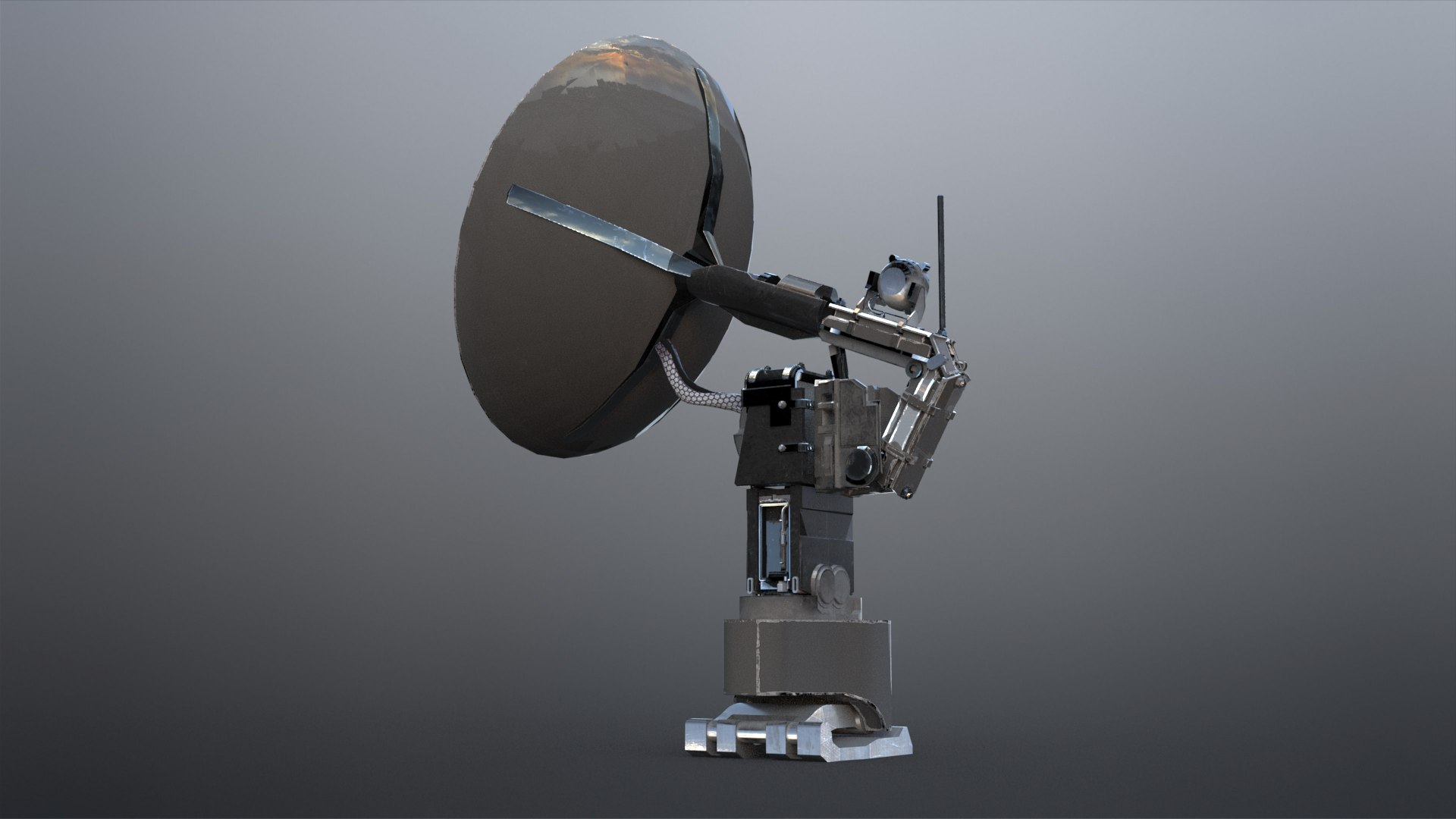 SciFi Satellite Dish 3D model - TurboSquid 1996645